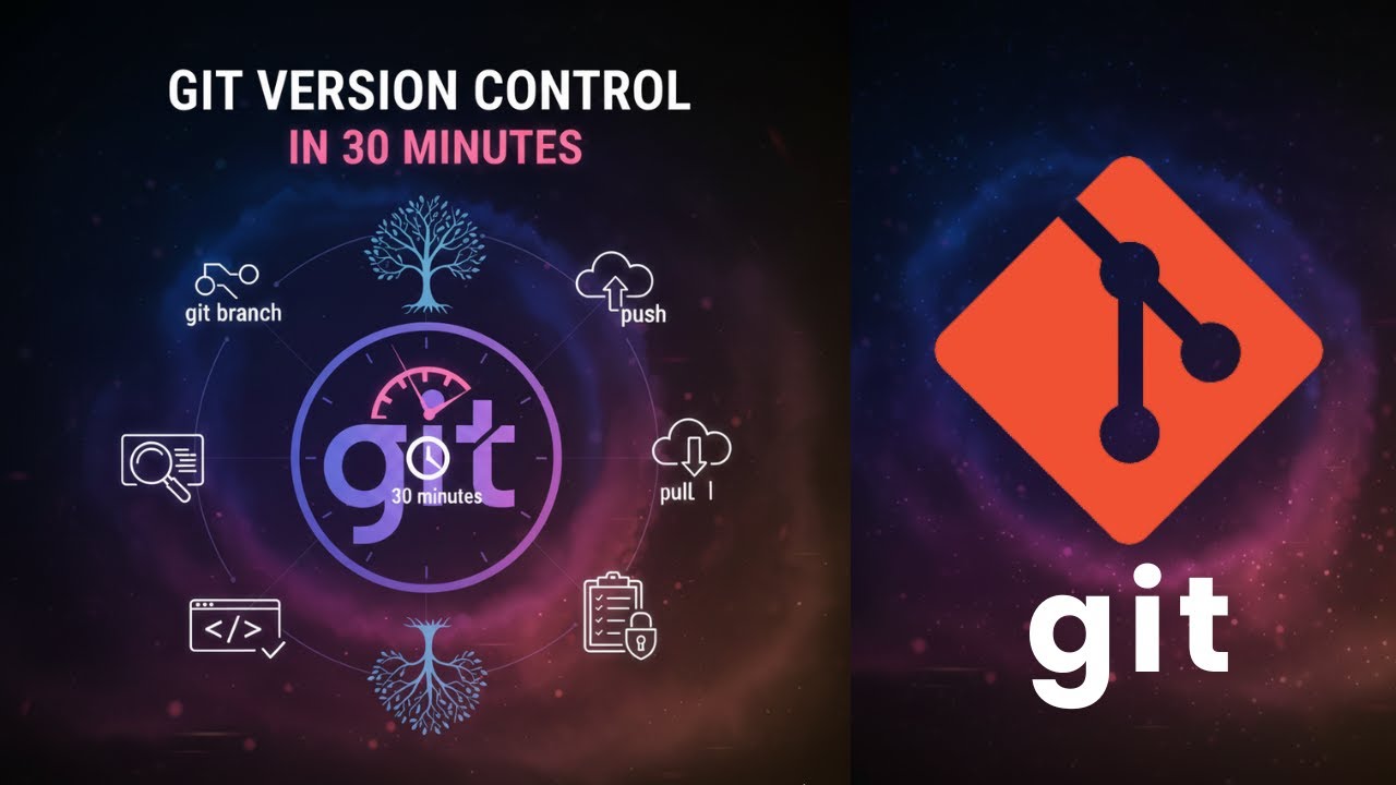 Git & GitHub Crash Course for Absolute Beginners: Master the Basics in 30 Minutes [2025]