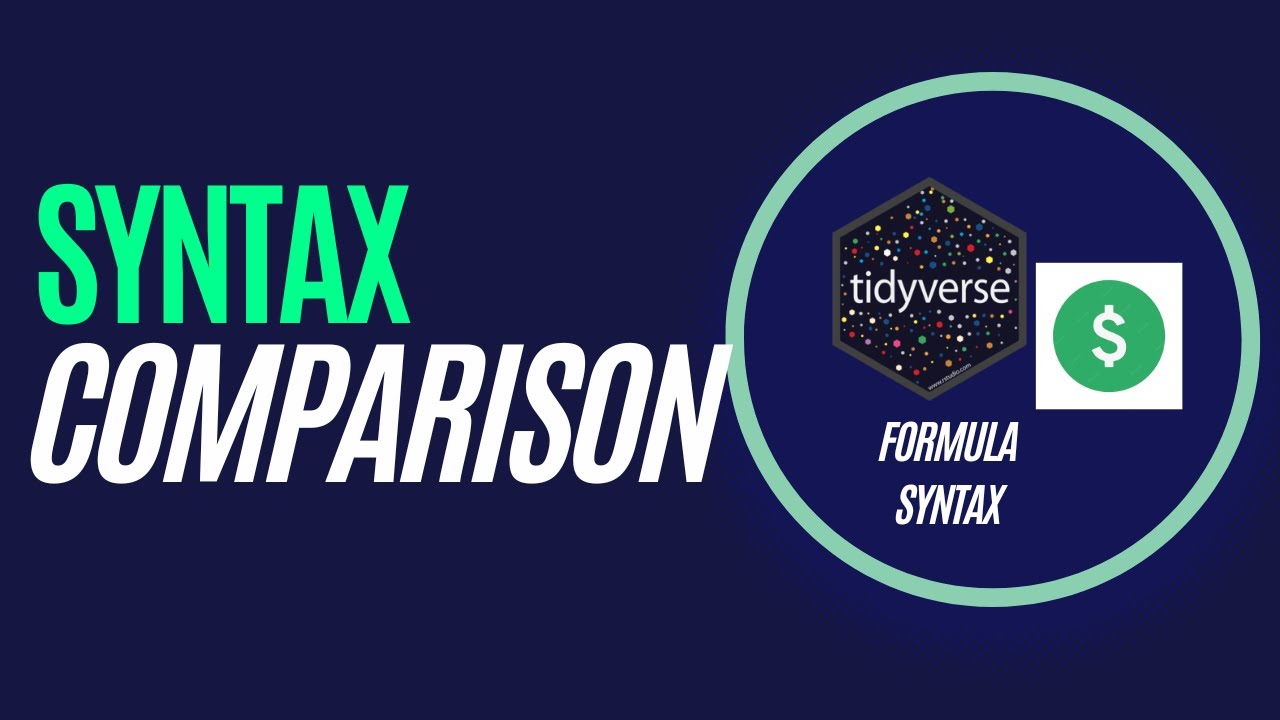 Comparing Syntax in R