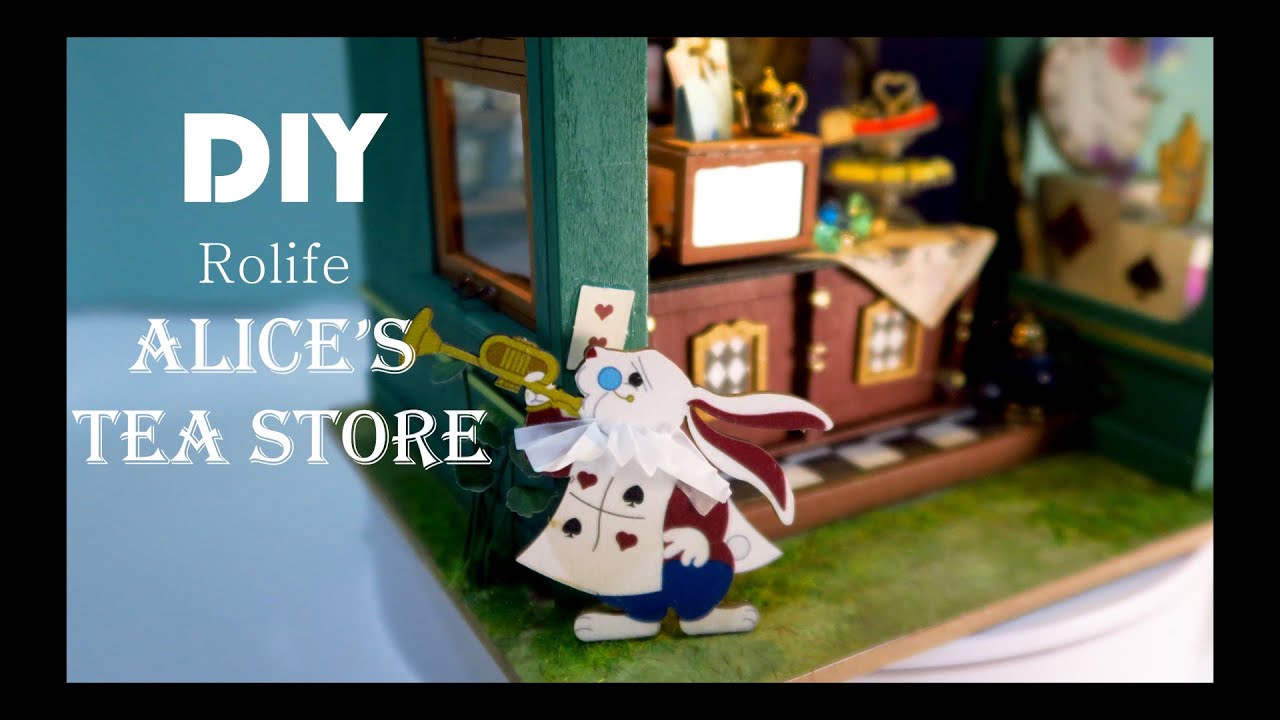 DIY Miniature Dollhouse Kit/Rolife New Series ALICE'S TEA STORE/엘리스의 티 스토어/miniature minirose
