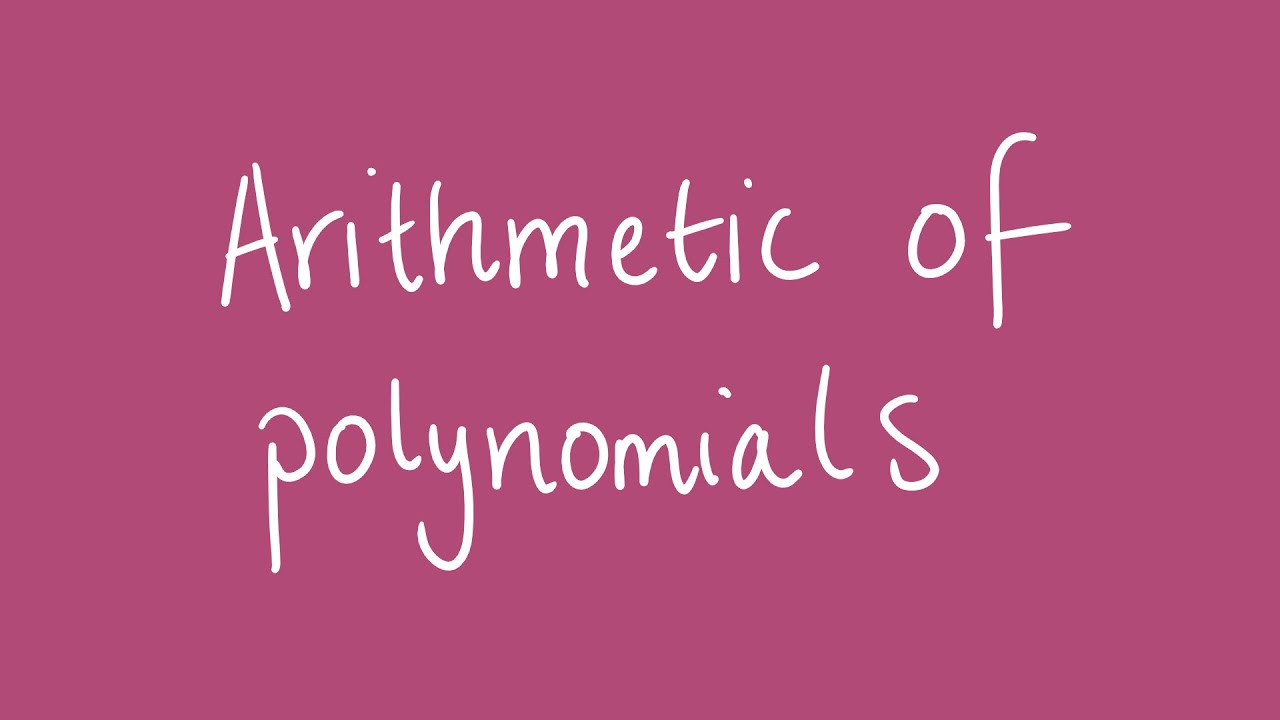 Arithmetic of polynomials | Unit 1 and 2 VCE Maths Methods