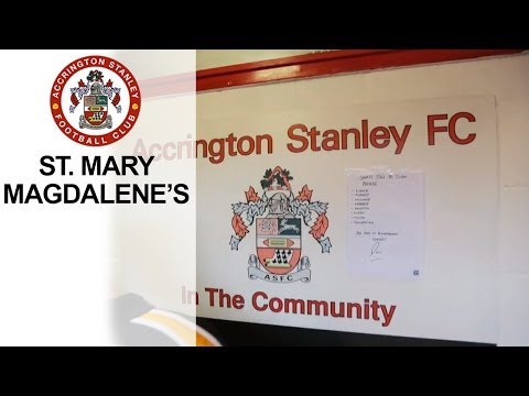 St Mary Magdalen's C of E & The Hollins visit the Store First Stadium