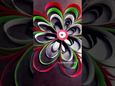 UAE National Day Flower craft|Paper Craft|DIY|Dec 2#uaenationalday2022 #craftideas #papercrafting