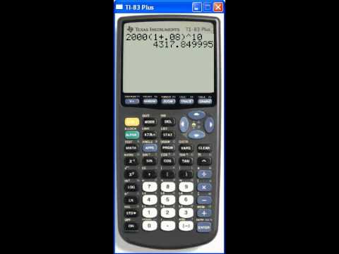 Calculating Future Value with your TI-83 calculator