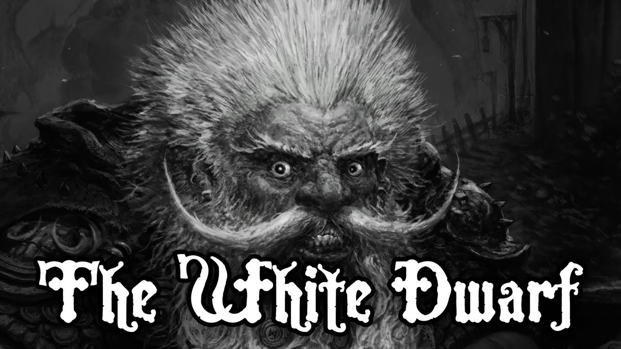 Warhammer Fan art - White Dwarf black and white digital painting