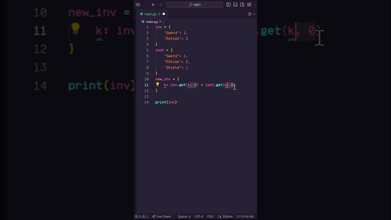 Python Dictionary Aggregation?? #python #programming #coding