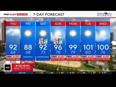 Severe weather expected in Maryland Thursday afternoon