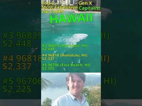 Top 5 Most Expensive HAWAII Home areas by zip code.