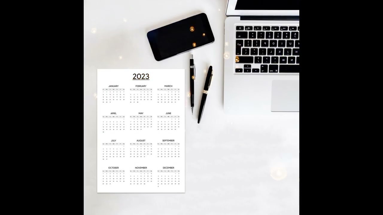 2023 Printable Yearly Calendar #etsygifts #2023calendar #newyear2023