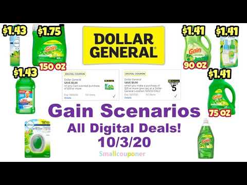 Dollar General Gain Scenarios 10/3/20! All Digital Deals!