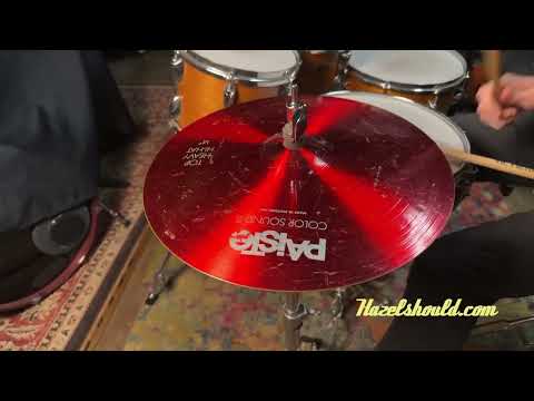 Original Paiste RED COLORSOUND 5 Heavy Hihats 14” 948 1052 g | Reverb