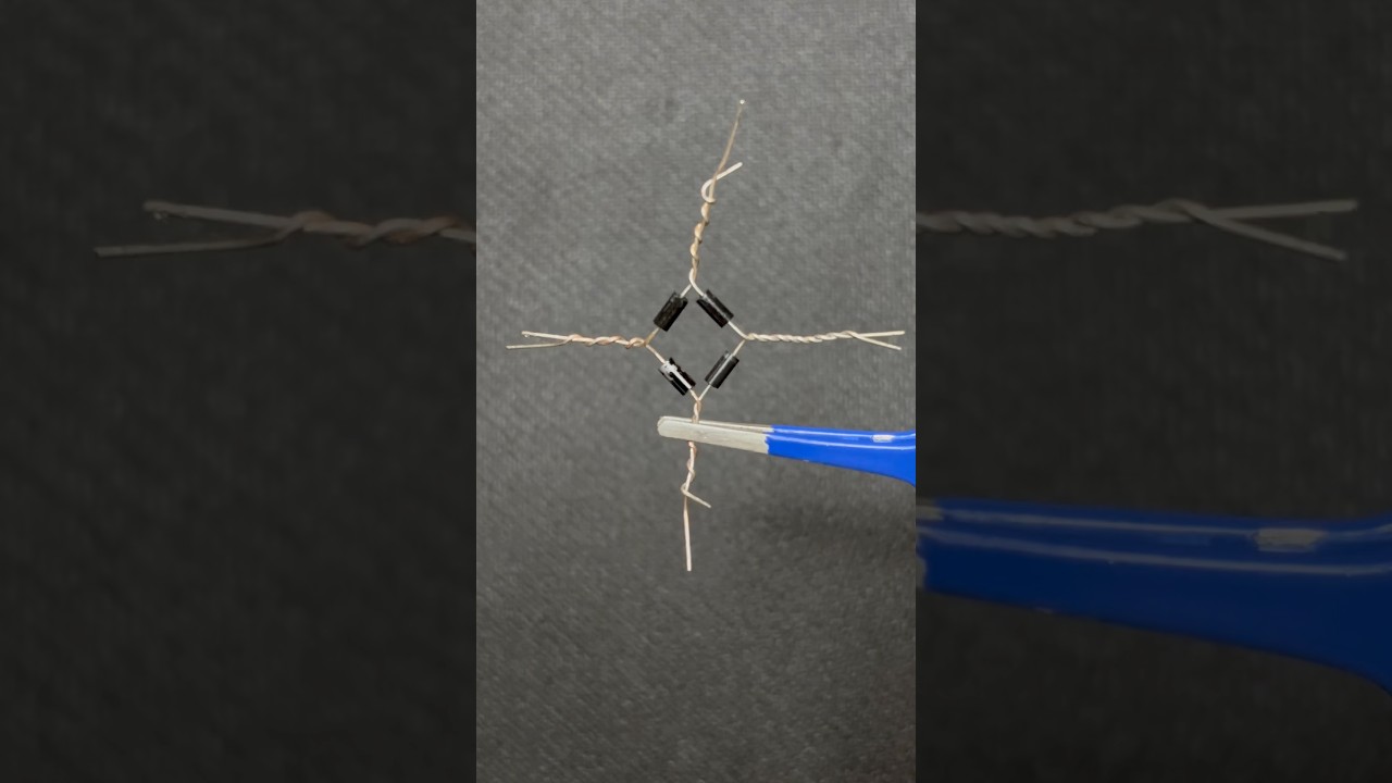 How to make a bridge diode using 1N4007 diode