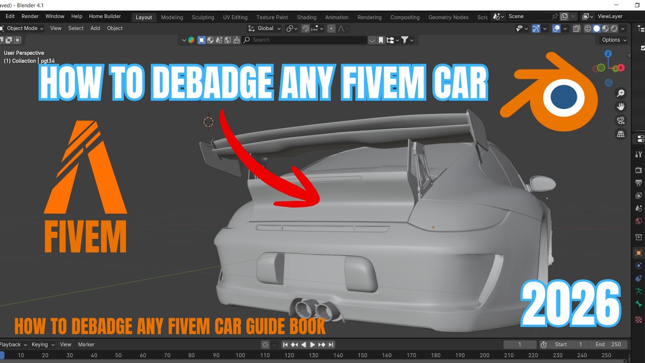 How To Debadge ANY Car For FiveM in Blender (2026 Easy Method)