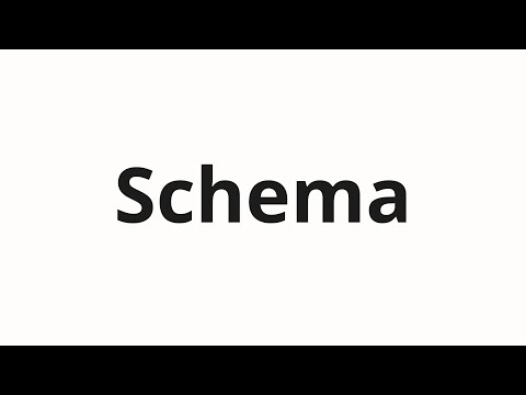How to pronounce Schema