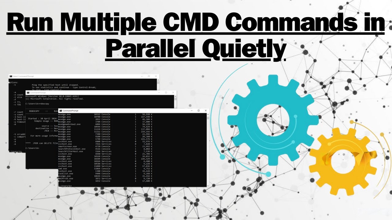 Run Multiple CMD Commands in Parallel Quietly: Step-by-Step Guide Using Batch Files