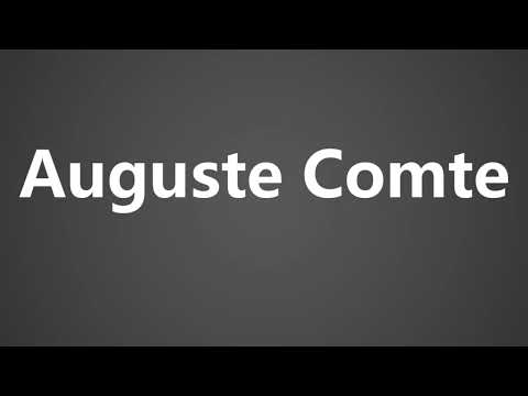 How To Pronounce Auguste Comte
