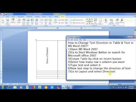 Text Direction in Word | Change Text Direction in Table in Word ...