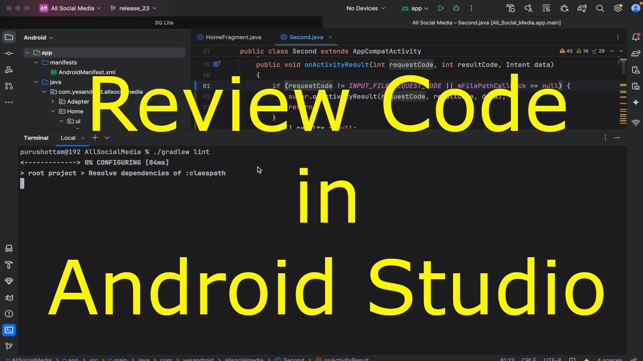 How to Review Code in Android Studio | Lint Command & Inspect Code Explained