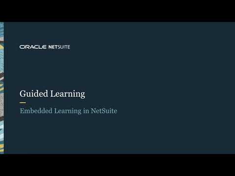 NetSuite Guided Learning