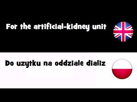 VOCABULARY IN 20 LANGUAGES = For the artificial kidney unit