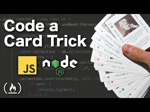 Learn Code a magic card trick using JavaScript Node js Tutorial - Mind Luster