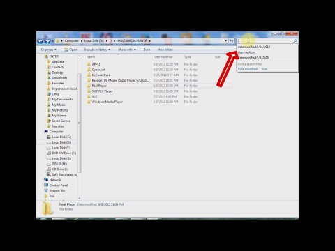 Search all files and all folders Windows 7