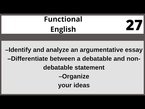 Writing Argumentative Essays|Functional English in Hindi Urdu HUM104 LECTURE 27