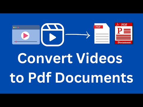 Convert Video to Pdf Android app tutorial