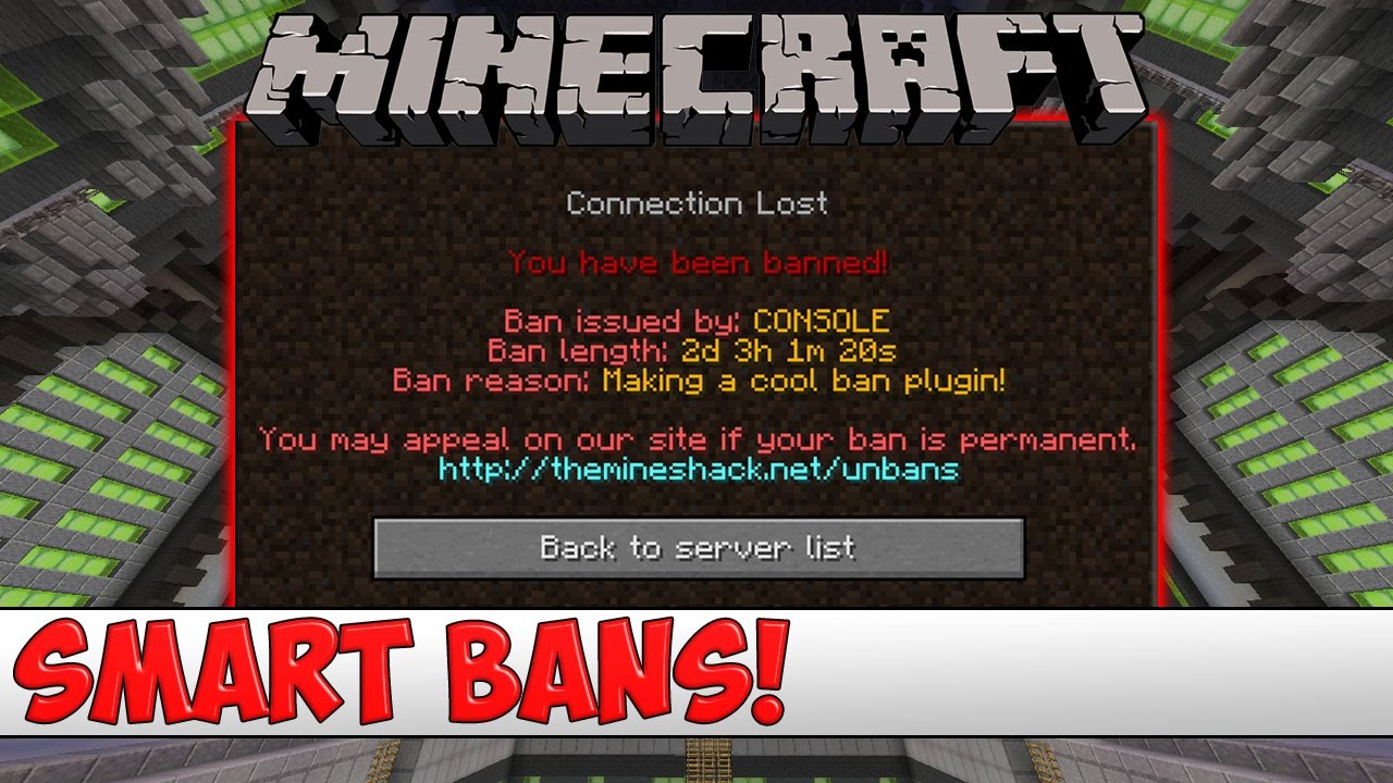 Minecraft Plugin Tutorial - Smart Bans