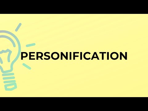 What is the meaning of the word PERSONIFICATION?