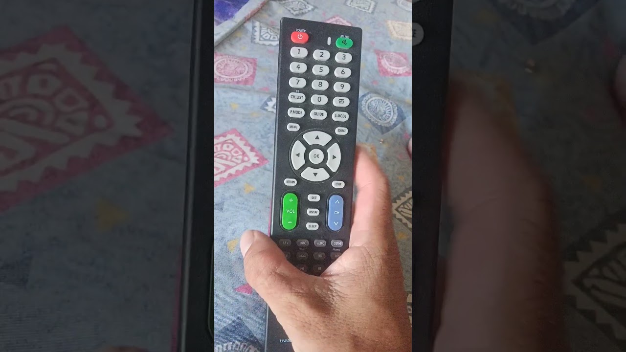 How to use universal remote to prestiz led tv#Universal remote