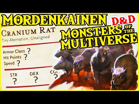 Cranium Rat from Mordenkainen Monsters of the Multiverse for Dungeons and Dragons Toss Your Cheese!