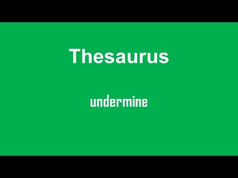 undermine, Thesaurus, Synonyms, Vocabulary Development, English Practice for Fluency #Words