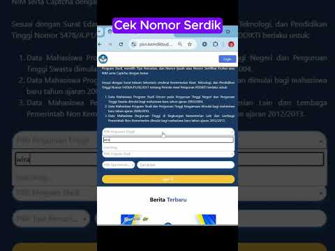 Cek Nomor Serdik #information #ppg #sertifikasiguru2024