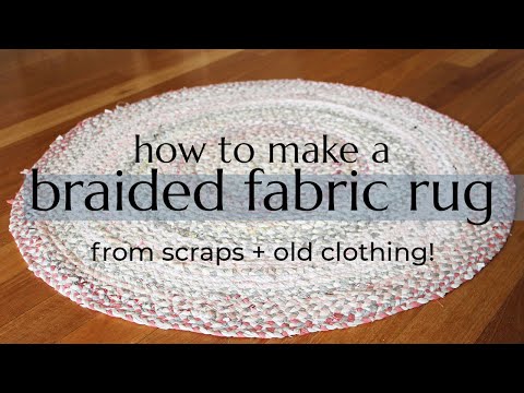 DIY BRAIDED RUG | make a rug from old clothing + fabric scraps!
