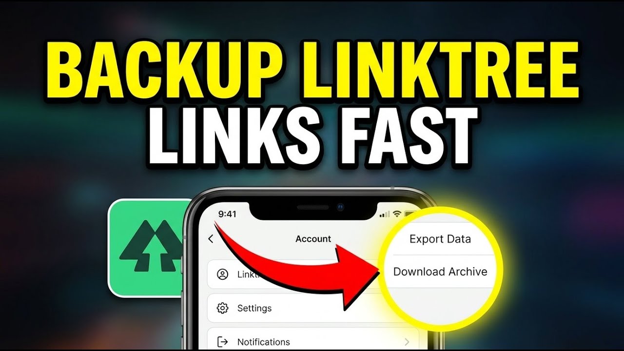 How to backup your Linktree affiliate links safely - Easy Tutorial