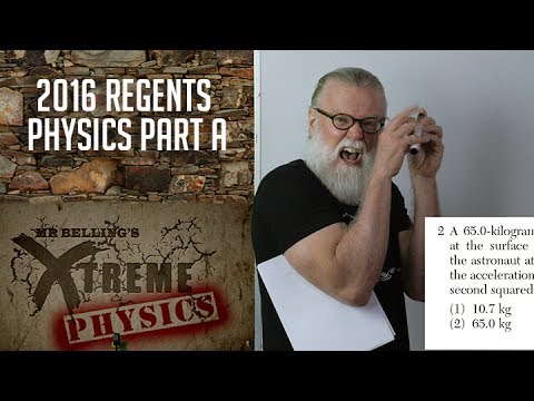 2016 NYS Regents Physics Exam Part A