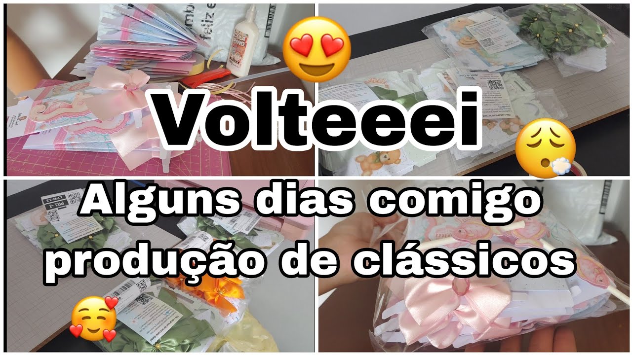 I'M BACK 💖 Lots of Production and Routine - Making Classic Elo7 Kits 💛✨ #personalizedstationery