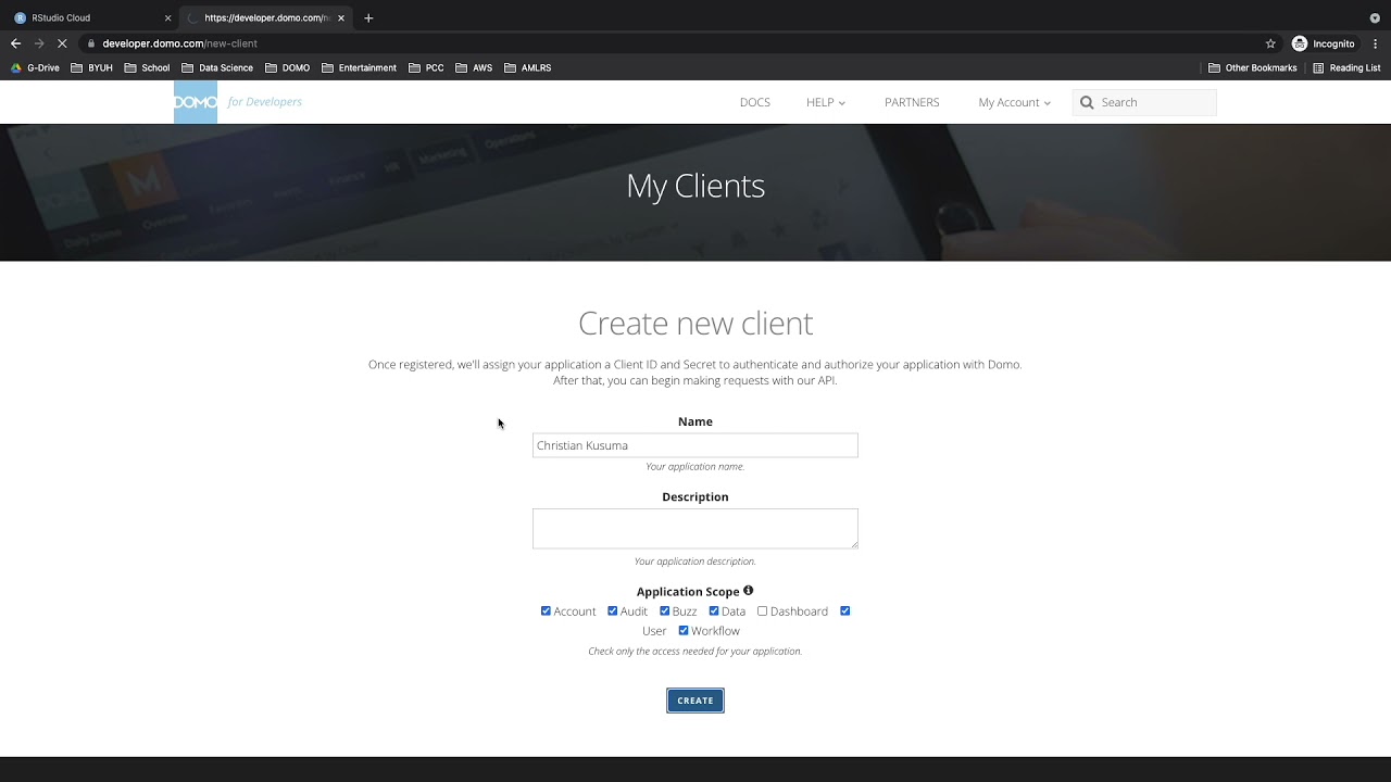 DOMO and R Integration - Cloud