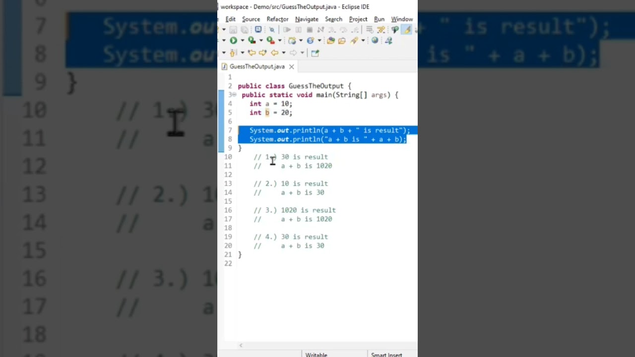 Java Program | Guess the output #coding #interview #javaprogram #javainterview
