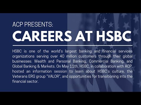 ACP Presents: Careers at HSBC