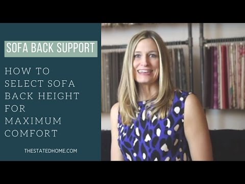 The Best Sofa Back Height โ How to Figure it Out โ The Stated Home American Made Furniture