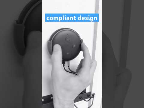 how to design a compliant part. πAn example for a 3d printed echo dot bracket.