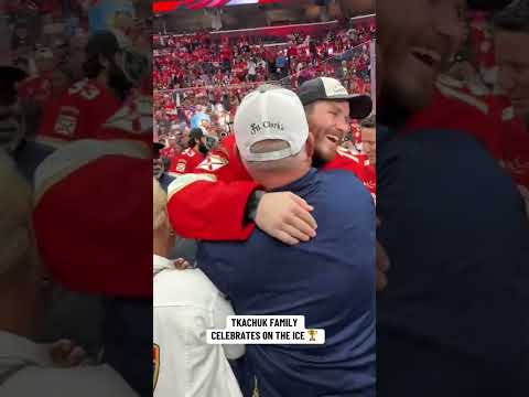 Tkachuk Family Celebrates On The Ice 👏