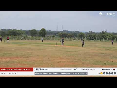 Spartan warriors cricket club vs BR Fang (Bangalore Revenants) Live Cricket Match | B-squire WEEKEN