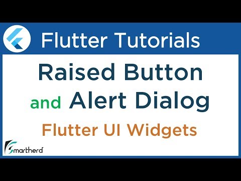 Learn Raised Button and Alert Dialog Widget popup dialog | Flutter Tutorial using Dart 2 6 ...