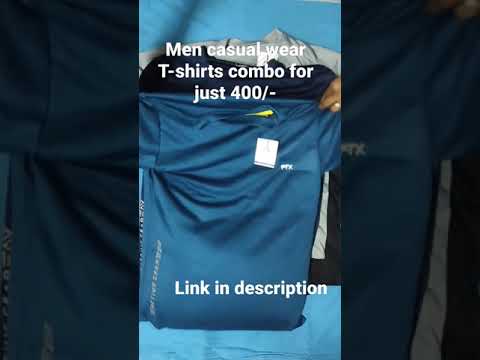 men casual wear T-shirt combo for just 400/- flipkart
