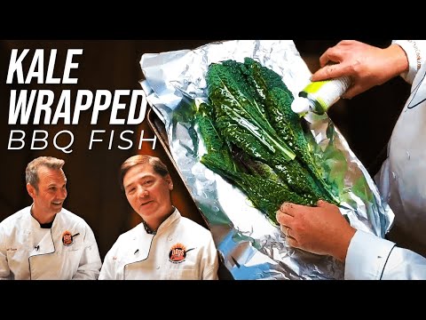 BBQ FISH (Kale Wrapped) with Veggies | DADS THAT COOK