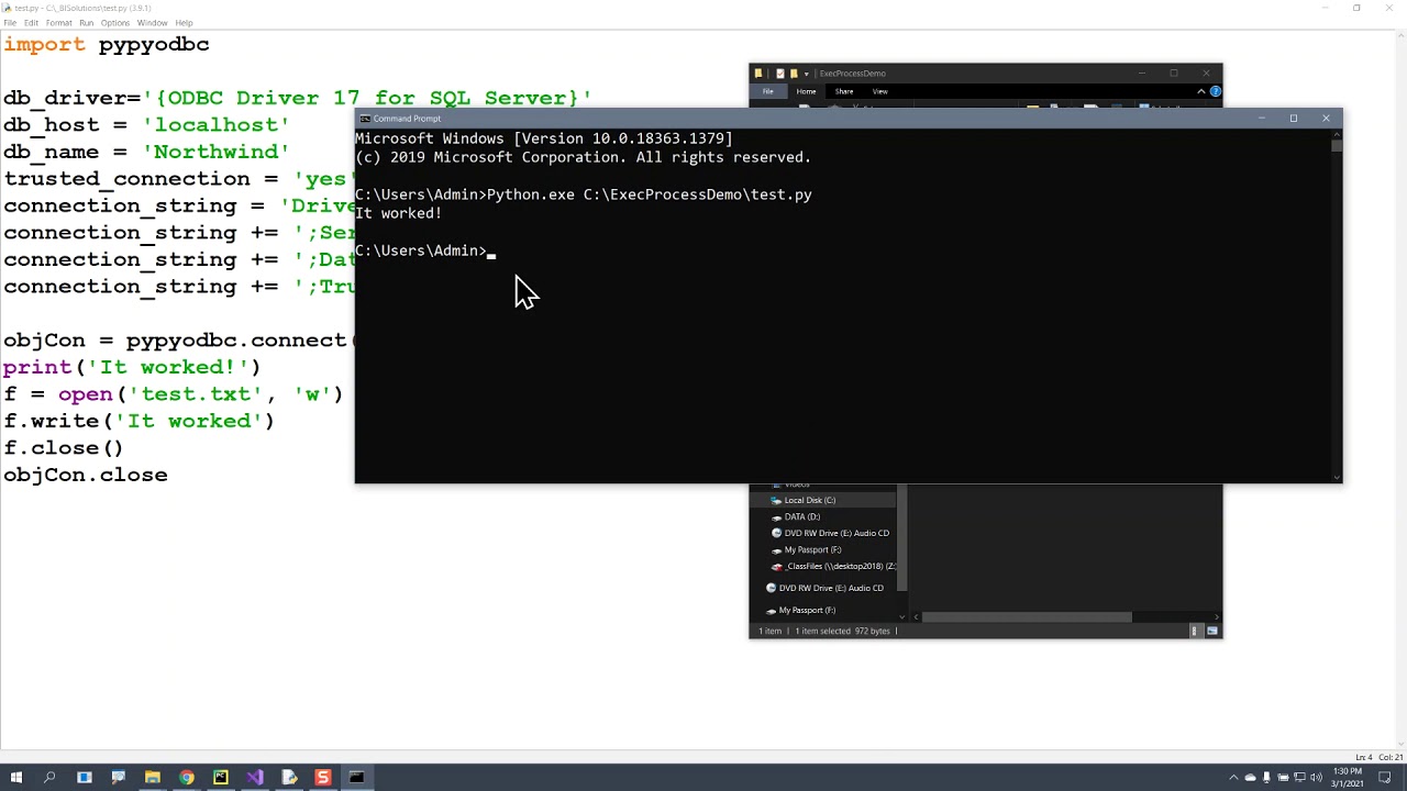 My SSIS Execute Process Task is not creating data files