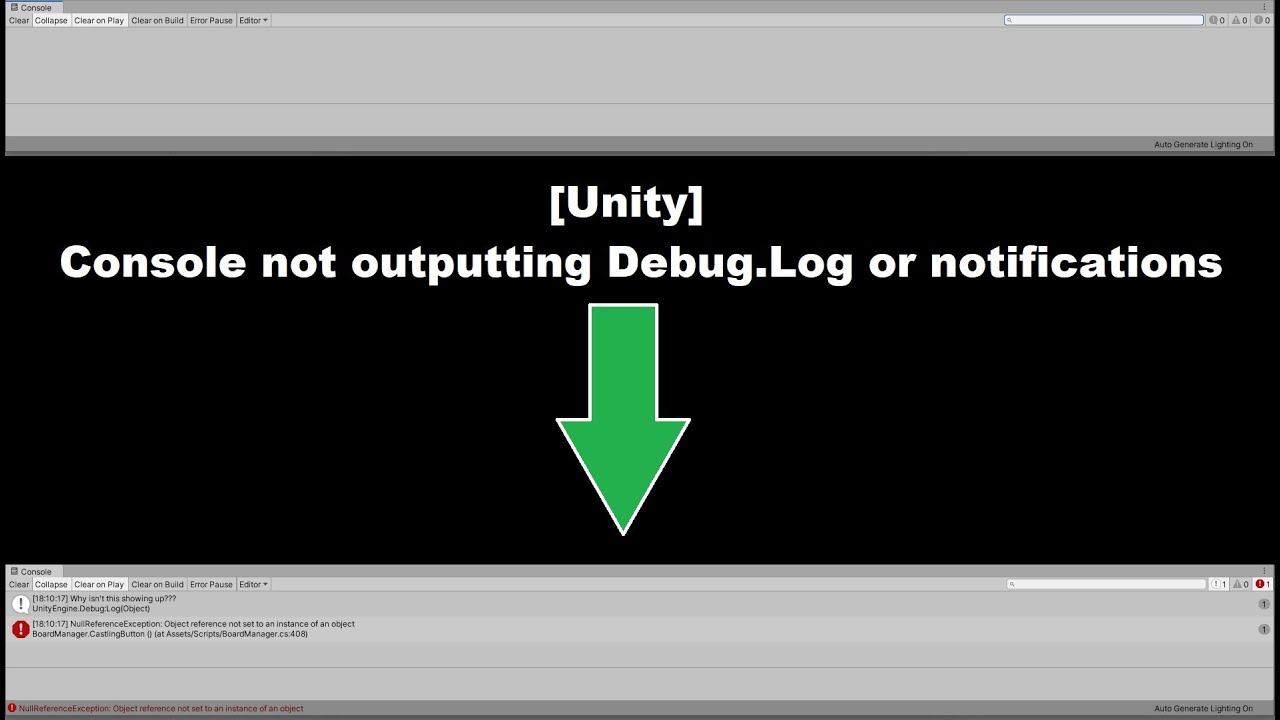 [Unity] Console not outputting from Debug.Log()