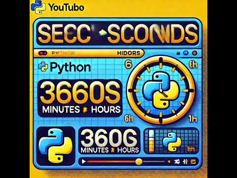 Convert Seconds to Minutes & Hours in Seconds with Python! ⏱️💻 #shorts #CodingShorts #TimeConverter